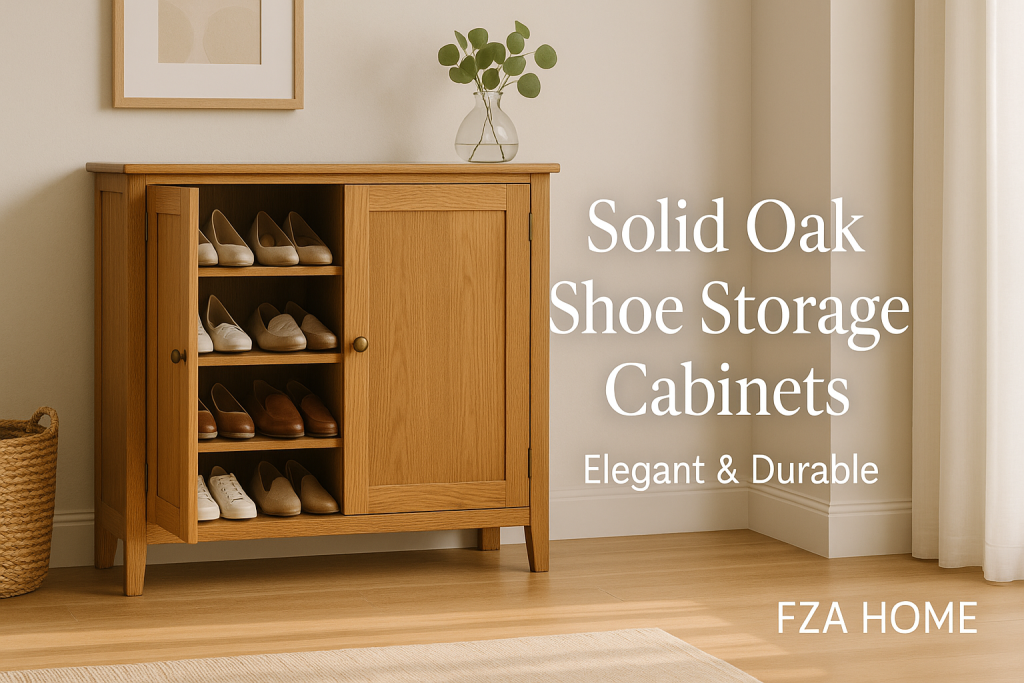 Solid Oak Shoe Storage Cabinets – Elegant & Durable