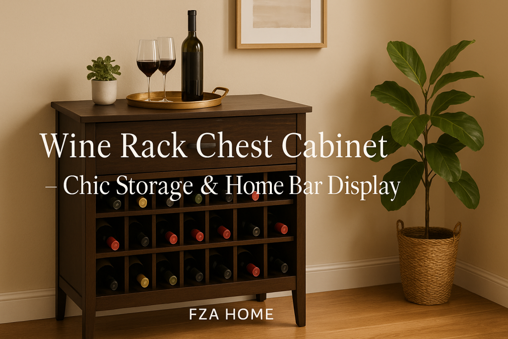 Wine Rack Chest Cabinet – Chic Storage & Home Bar Display
